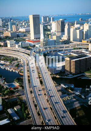 Aerial View Of Interstate Highway 95 Looking South Towards Miami ...