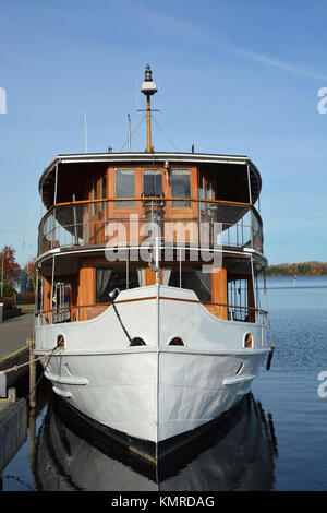 Coastal landscape of the Saimaa Canal, it is a transportation canal ...
