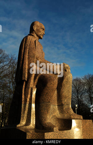 The monument of Janis Rainis (1865-1929) is located in the Vermanes ...
