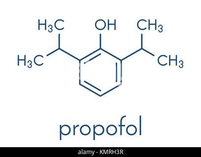 Propofol drug molecule Stock Photo: 47686354 - Alamy