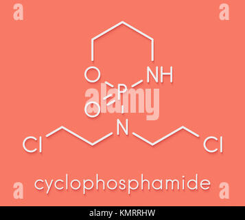Cyclophosphamide cancer chemotherapy drug molecule. Belongs to nitrogen ...