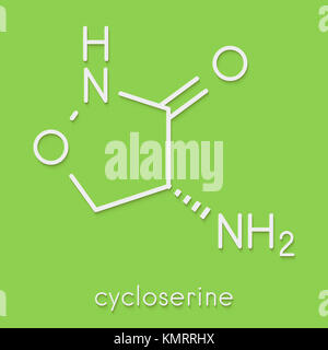 Cycloserine (D-cycloserine) tuberculosis drug, chemical structure Stock ...