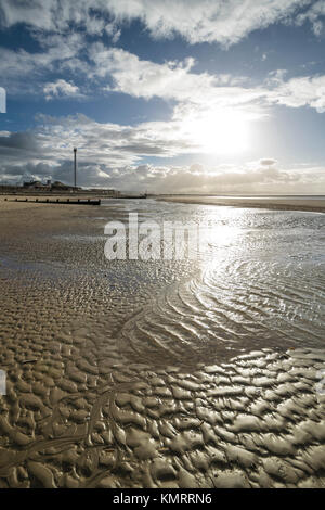 Rhyl beach on the North Wales Coast Stock Photo - Alamy