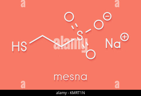 Mesna cancer chemotherapy adjuvant and mucolytic drug molecule ...