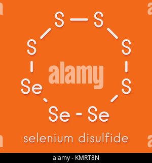 Selenium disulfide dandruff shampoo active ingredient molecule ...