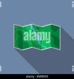 Distance a to b icon. Camping and outdoor recreation icons set Stock ...