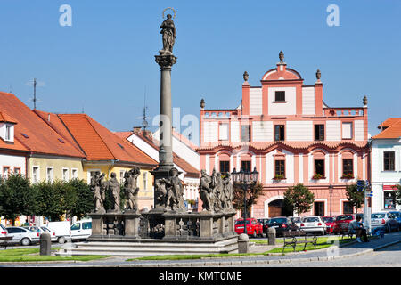 barokni morovy sloup, Alsovo namesti, Písek, Česká republika / baroque ...