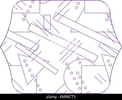 dotty shape quadrate with abstract figures style background Stock ...