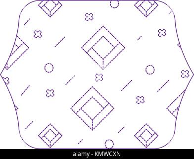 dotty shape quadrate with abstract figures style background Stock ...