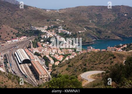 Portbou Spain Stock Photo - Alamy