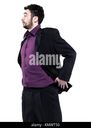 strange man attitude man on isolated white background Stock Photo - Alamy