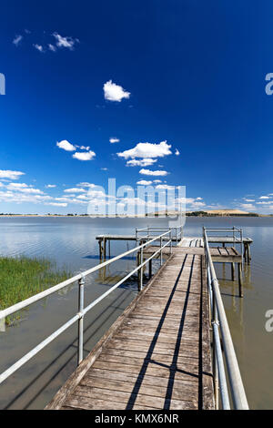 The picturesque Lake Learmonth is home for many bird species,the ...