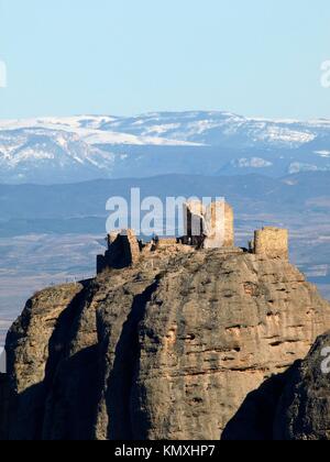 Spain. La Rioja. Clavijo. Castle built by the Moors. 9th century. Walls ...