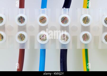 Luster terminal, for connecting electric cables Stock Photo - Alamy