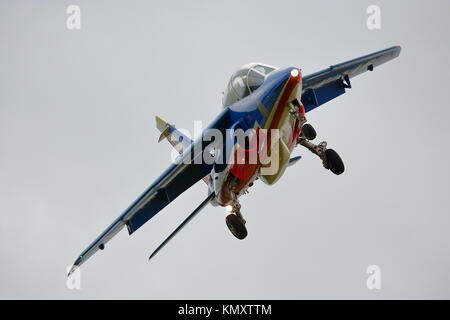 "Patrouille de France" aerobatic team, consisting of 8 "Alpha Jet E ...