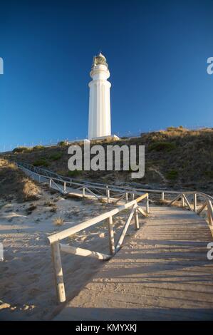 lighthouse of trafalgar cape in cadiz andalusia spain Stock Photo - Alamy