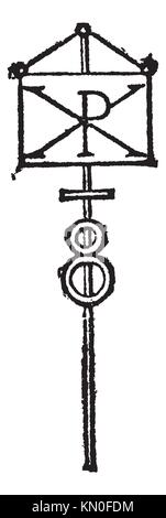 The ancient Christian Chi-Rho symbol from the first two letters of ...