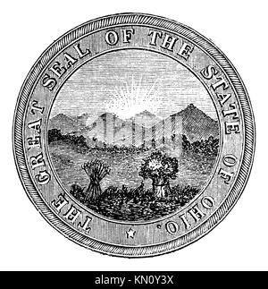 Official Seal of the State of Ohio at the State Capitol Building in ...