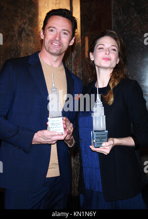 USA. Hugh Jackman and Rebecca Ferguson in a scene from the (C)Warner ...