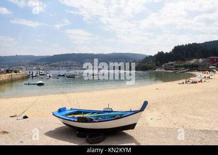 Beluso beach in Bueu Pontevedra province, Galicia, Spain Stock Photo ...