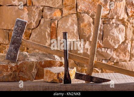 Stone Mason Tools Stock Photo: 23675855 - Alamy