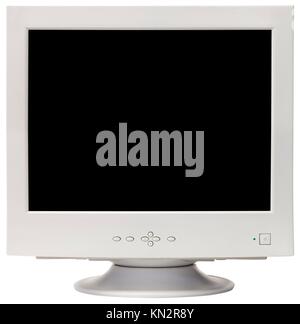 isolated old computer crt monitor Stock Photo - Alamy