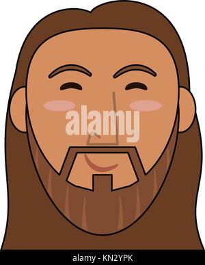 Jesus face cartoon Stock Vector Image & Art - Alamy