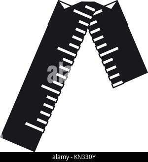 broken ruler icon Stock Vector Art & Illustration, Vector Image ...