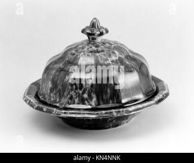 Covered butter dish by United States Pottery Company (1852–1858 ...