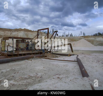 Sand extraction, sand quarry; sandpit; sand occurrence. Extraction ...