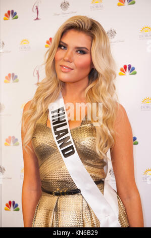 MIAMI, FL - JANUARY 20: FINLAND BEA TOIVONEN attends a Miss Universe ...