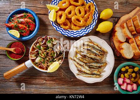 Close Up of Fried Shrimp and Calamari Filled Cones, Riomaggiore ...