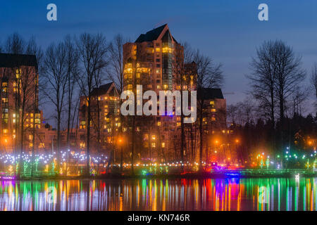 Holiday Light display, Lafarge Lake, Town Centre Park, Coquitlam ...