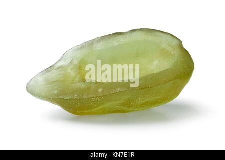 Sweet green candied succade on white background Stock Photo - Alamy