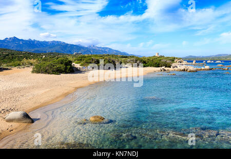 Bay of Figari beach, Corsica Stock Photo - Alamy