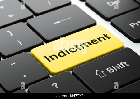 Law concept: Indictment on computer keyboard background Stock Photo - Alamy