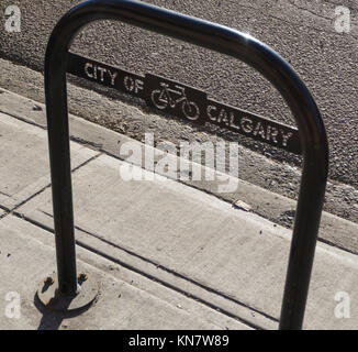 bicycle sign Calgary Alberta Stock Photo - Alamy