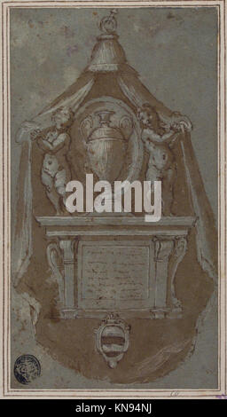 Illustration showing a wall tomb design, with a smaller variant ...