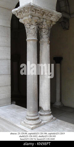This column shaft is an ancient architectural fragment, showcasing the ...