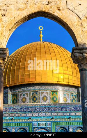 DOME OF THE ROCK - MOSQUE BUILT IN THE 7TH. C. ON MT. MORIAH ON THE ...