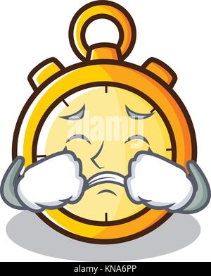 Crying clock character cartoon style Stock Vector Image & Art - Alamy