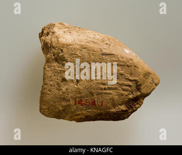 This clay jar sealing, inscribed with the name of Khasekhemwy, an ...