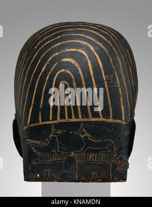 The funerary mask of Amenhotep, Overseer of Builders, illustrates ...