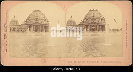 These stereograph views capture scenes from the 1901 Pan American ...