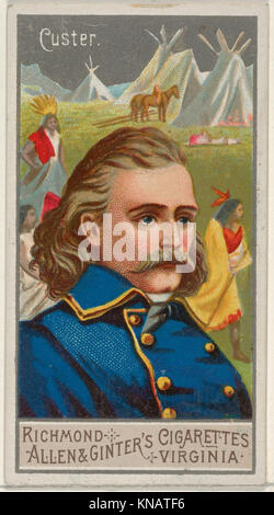 George Armstrong Custer, from the Great Generals series (N15) for Allen ...