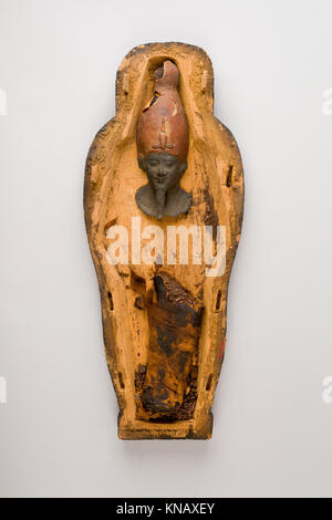Coffin and corn mummy with Osiris mask 400–200 BC Late Period–Ptolemaic ...