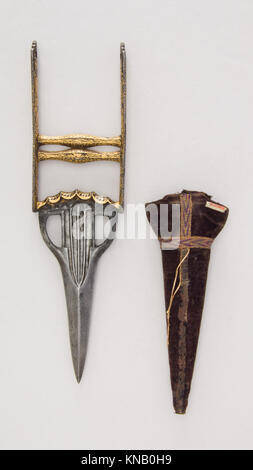 This katar, a traditional Indian dagger, features a unique design with ...