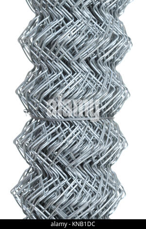 Wire mesh , isolated on white background Stock Photo - Alamy