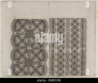 This banknote motif features a band of lace-like lathe work, showcasing ...