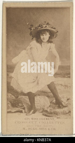 This vintage card features Miss Clement, an actress, from the 'Actors ...